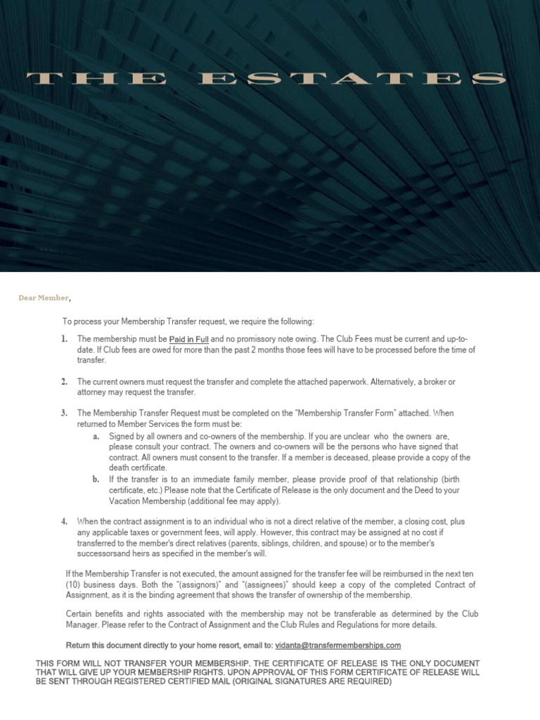 Transfer Annex Mr. Thomas Hix 2024 | PDF | Assignment (Law) | Private Law