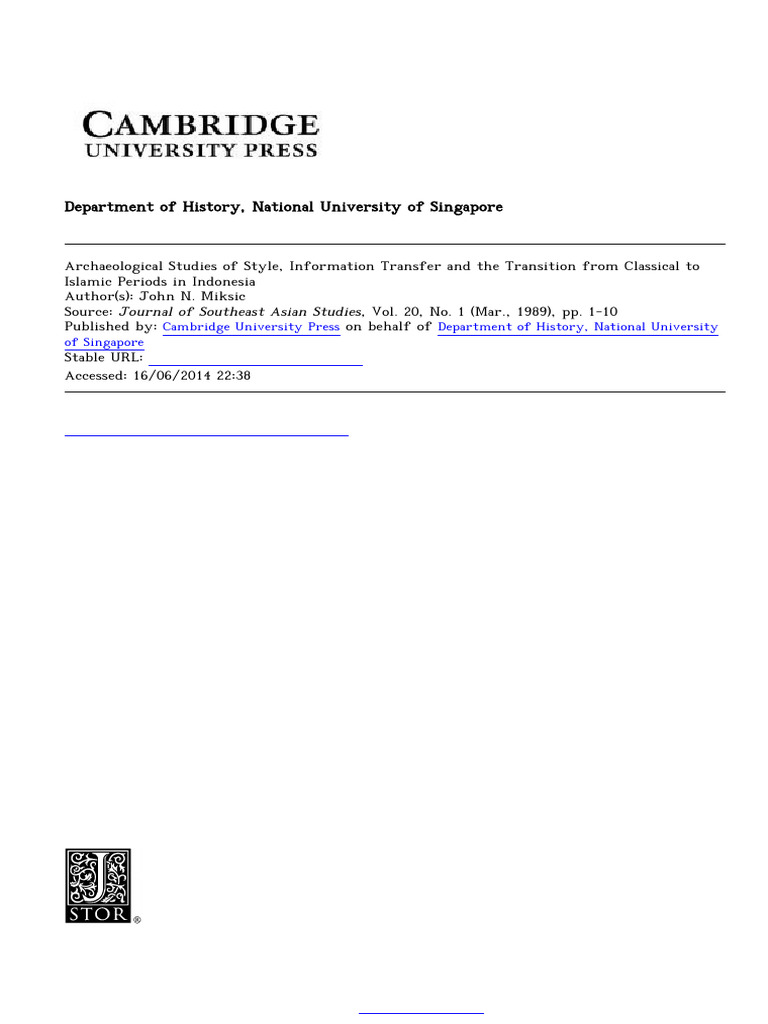 [Journal of Southeast Asian Studies 1989-Mar Vol. 20 Iss. 1] John N ...