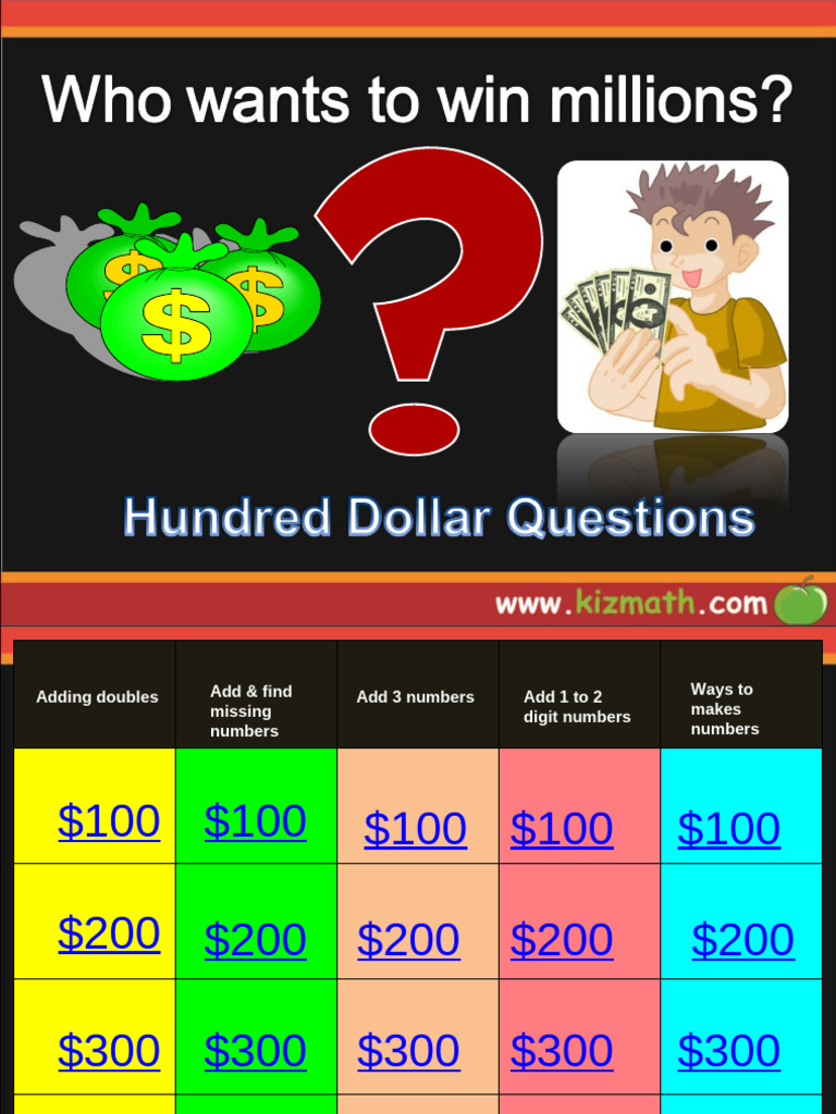 Addition Jeopardy 2 Any Grade Level | PDF