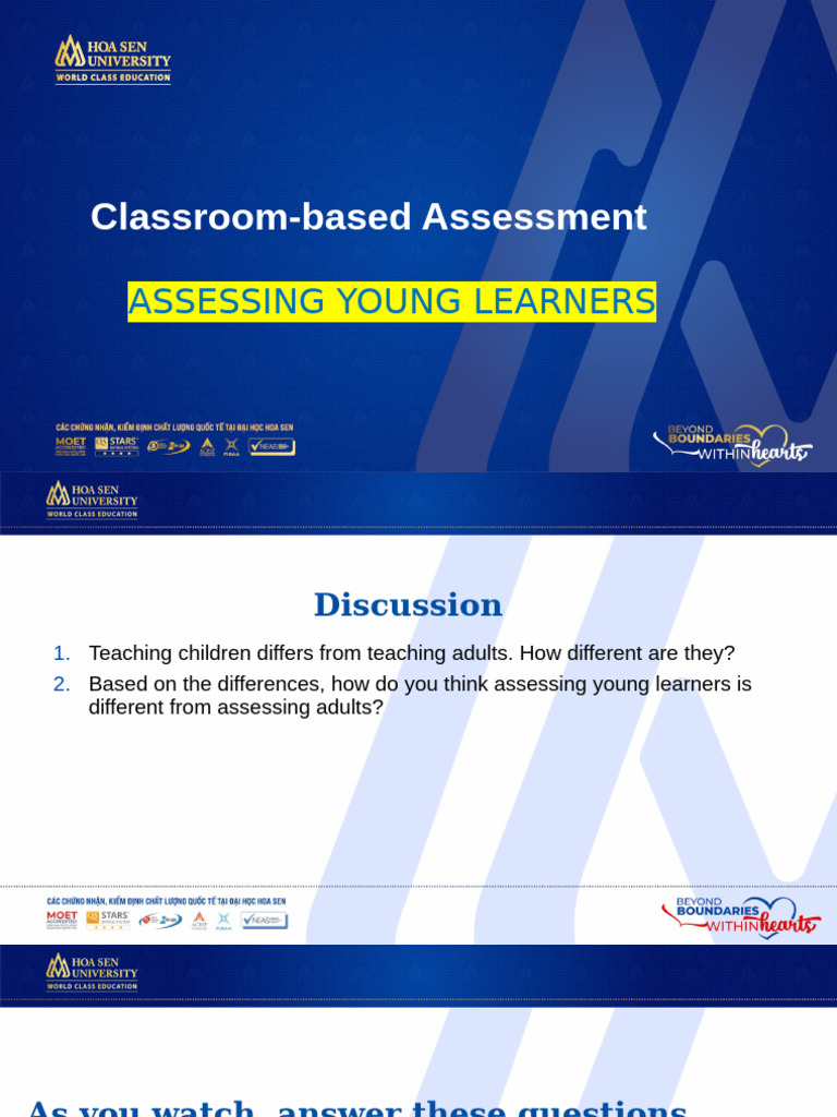 Unit 15 Assessing Young Learners HS | PDF | Educational Assessment | Teachers