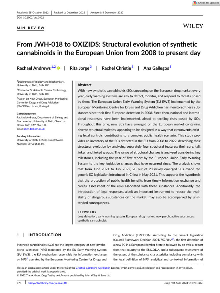 2022 - Andrews - From JWH‐018 to OXIZIDS Structural evolution of ...