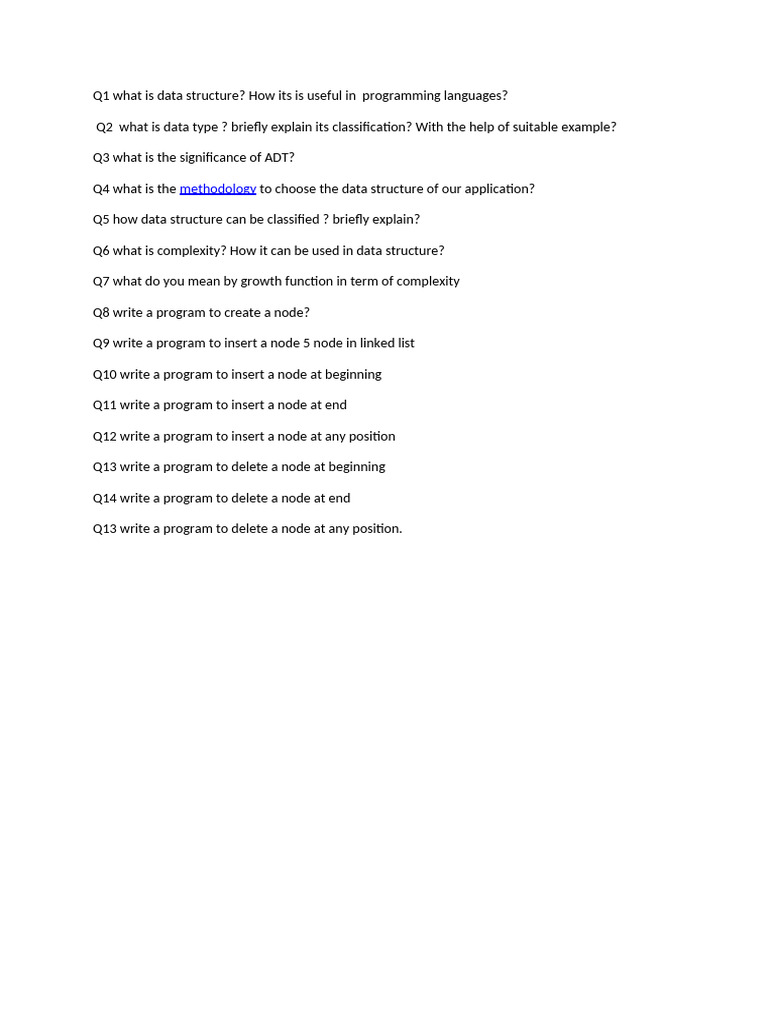 Data Structures Q&A for Beginners | PDF
