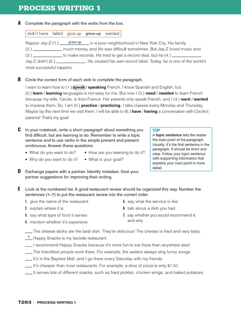 Process Writing 1 1 | PDF | French Language