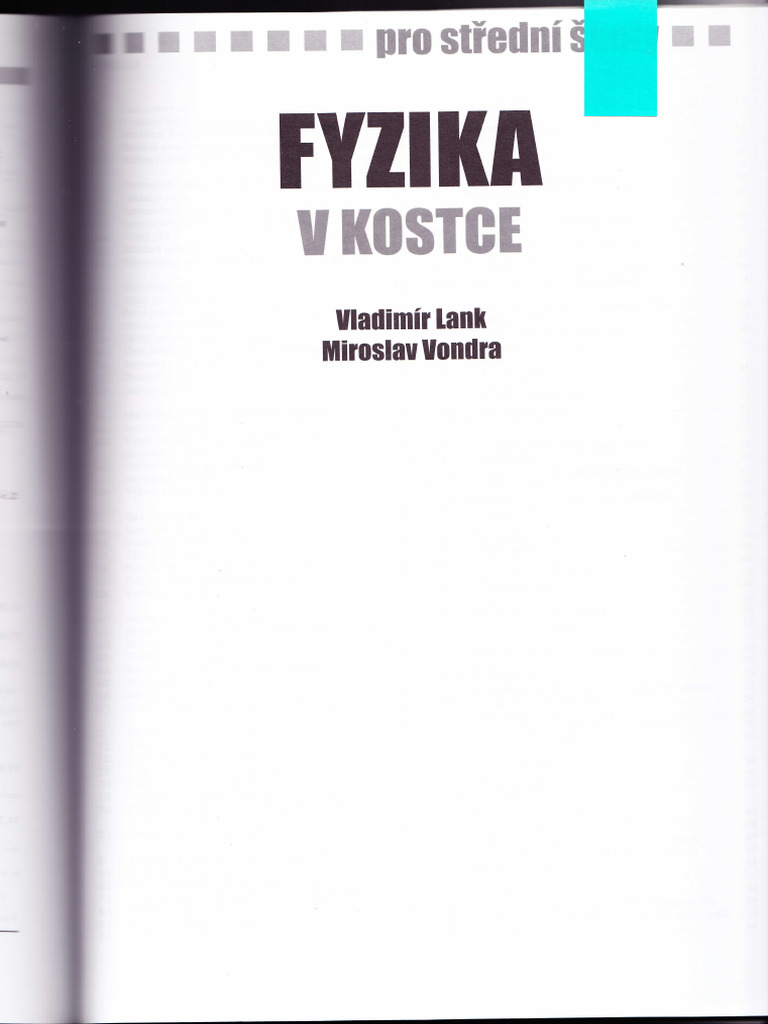 Fyzika V Kostce | PDF