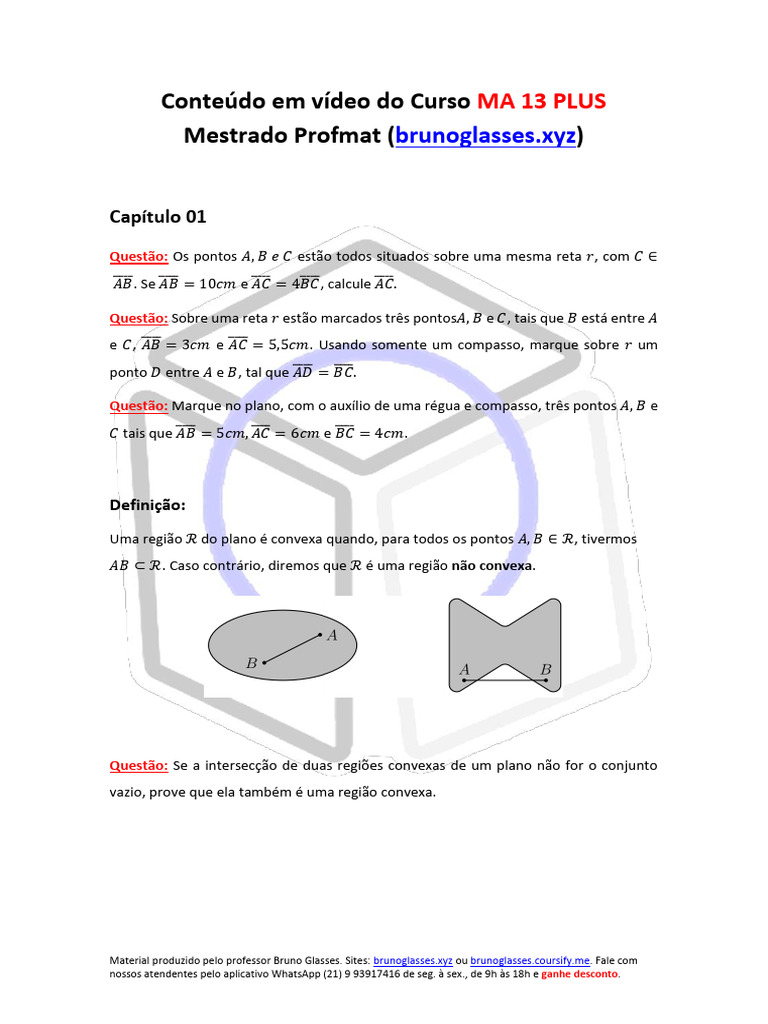 Tutorias do Curso MA 13 PLUS | PDF | Triângulo | Matemática elementar