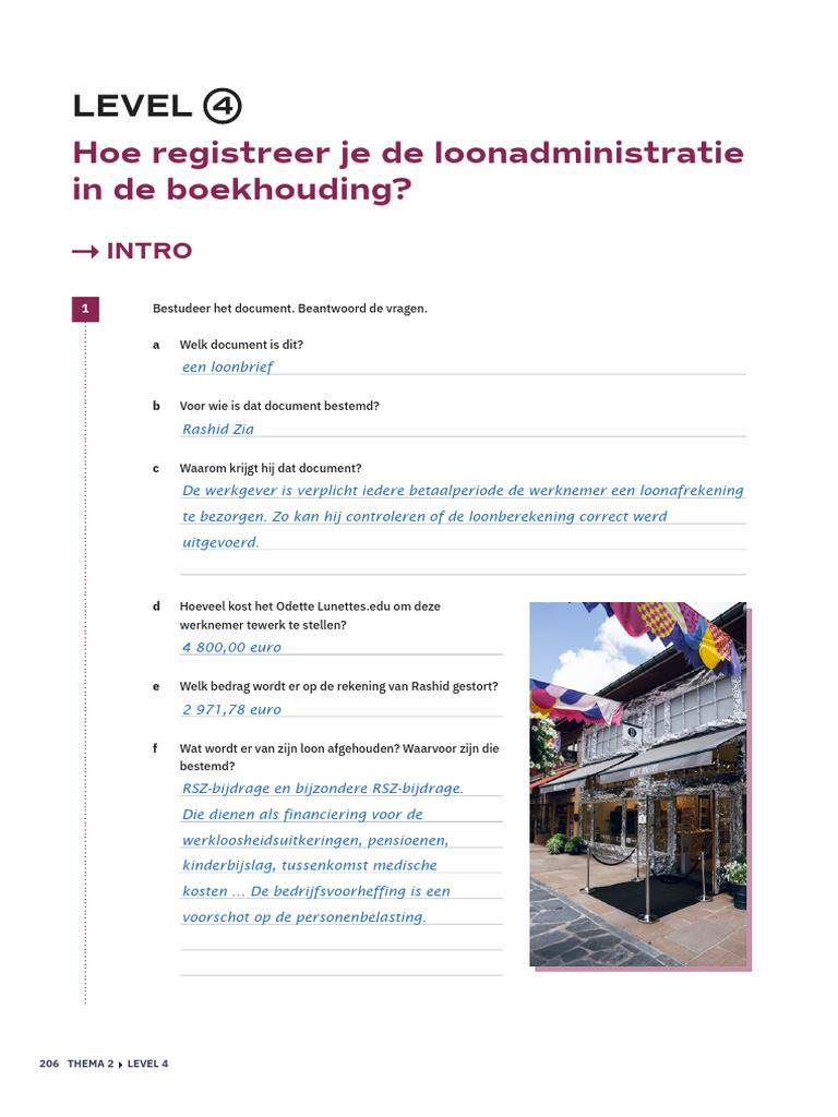 Boekhouden T2L4 | PDF