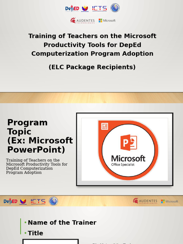 2.1 Microsoft PowerPoint | PDF | Educational Technology | Microsoft Excel