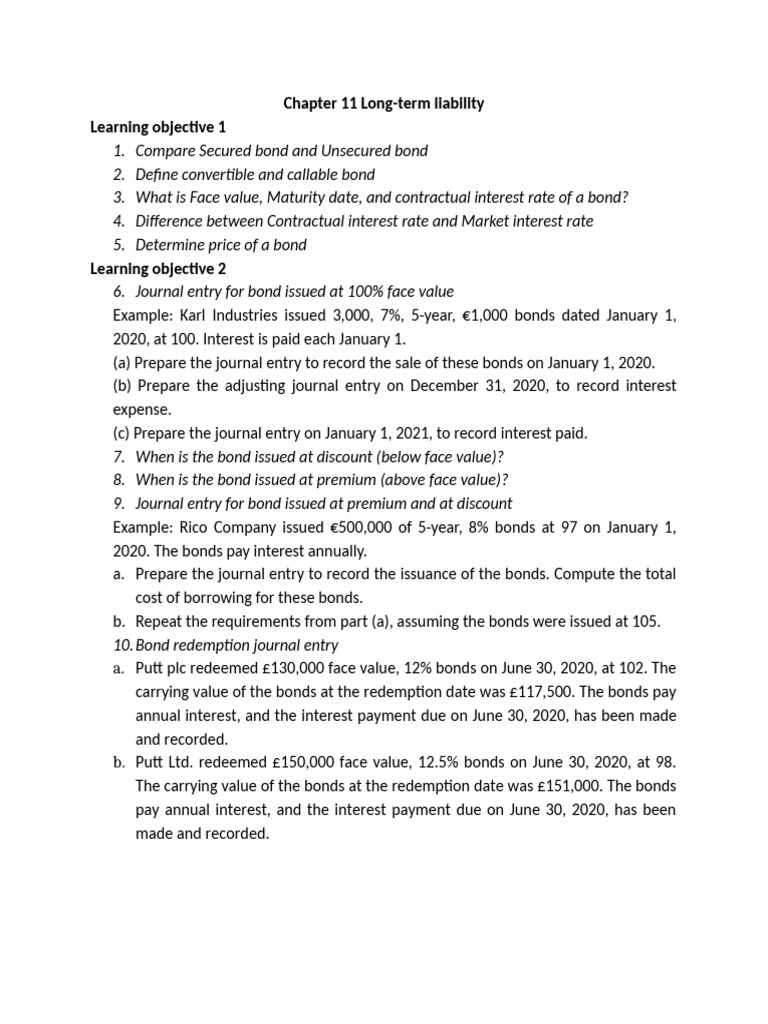 Callable Bonds Redemption Analysis | PDF