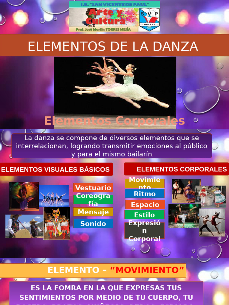 ELEMENTOS CORPORALES DE LA DANZA - copia | PDF | Bailes | Ritmo
