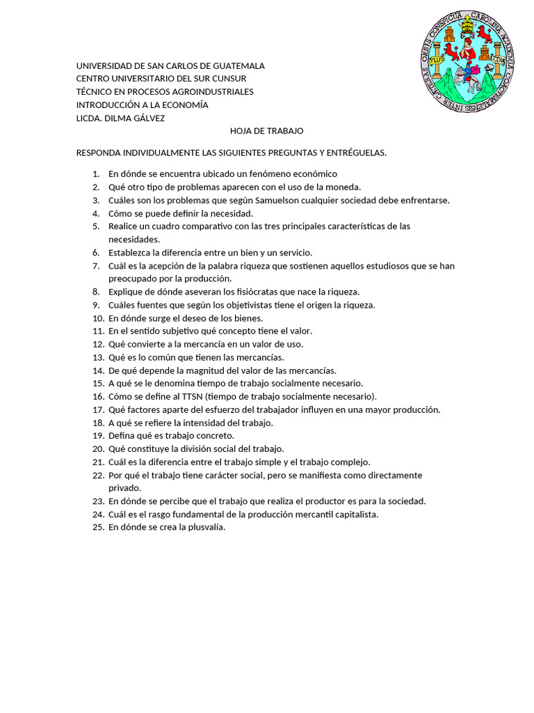 Hoja de Trabajo Folleto | PDF