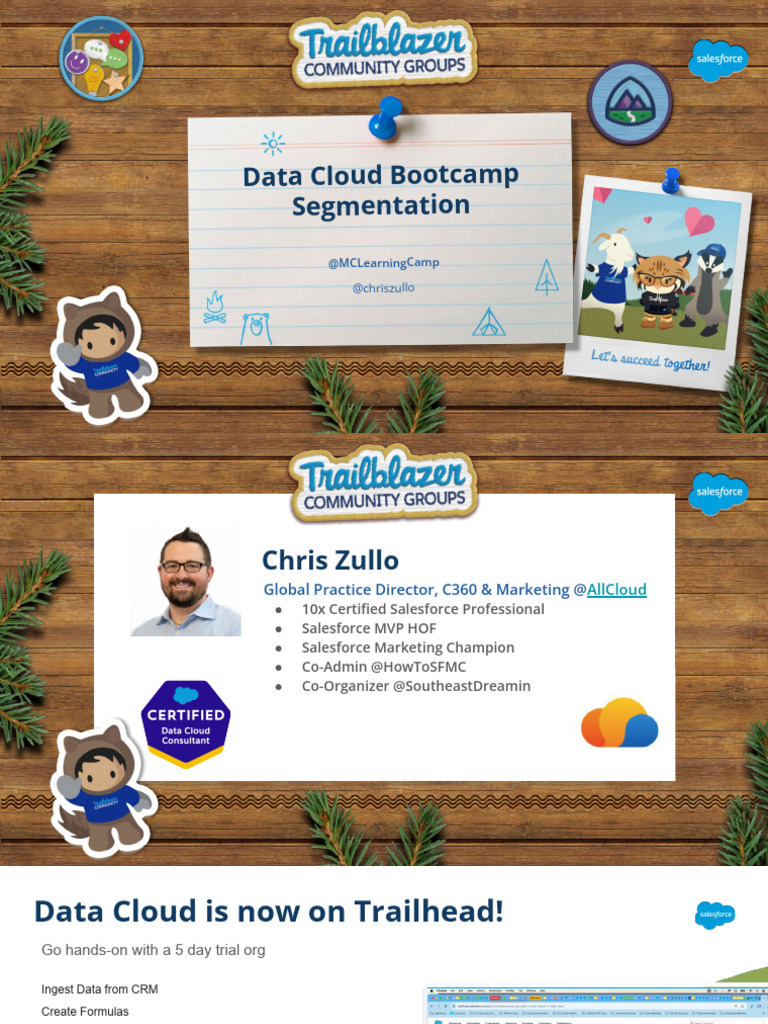 Data Cloud Segmentation Bootcamp | PDF | Computing | Information Technology