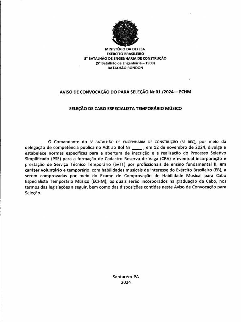 Edital 012024 Ehcm | PDF