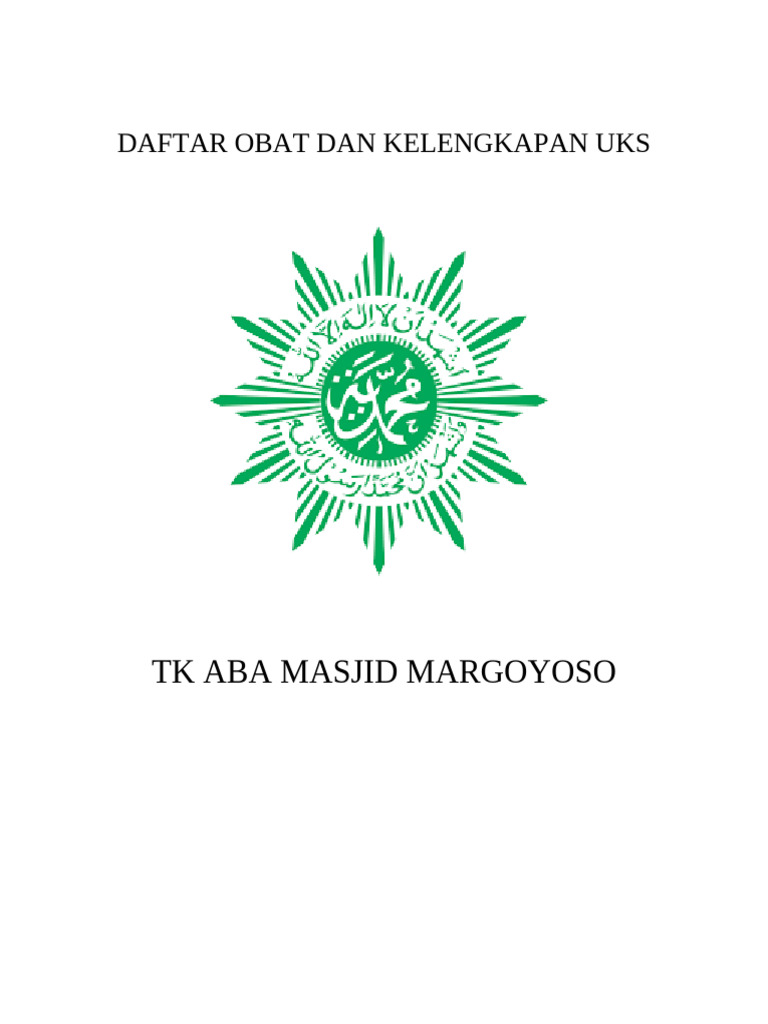 Daftar Obat Dan Kelengkapan Uks | PDF