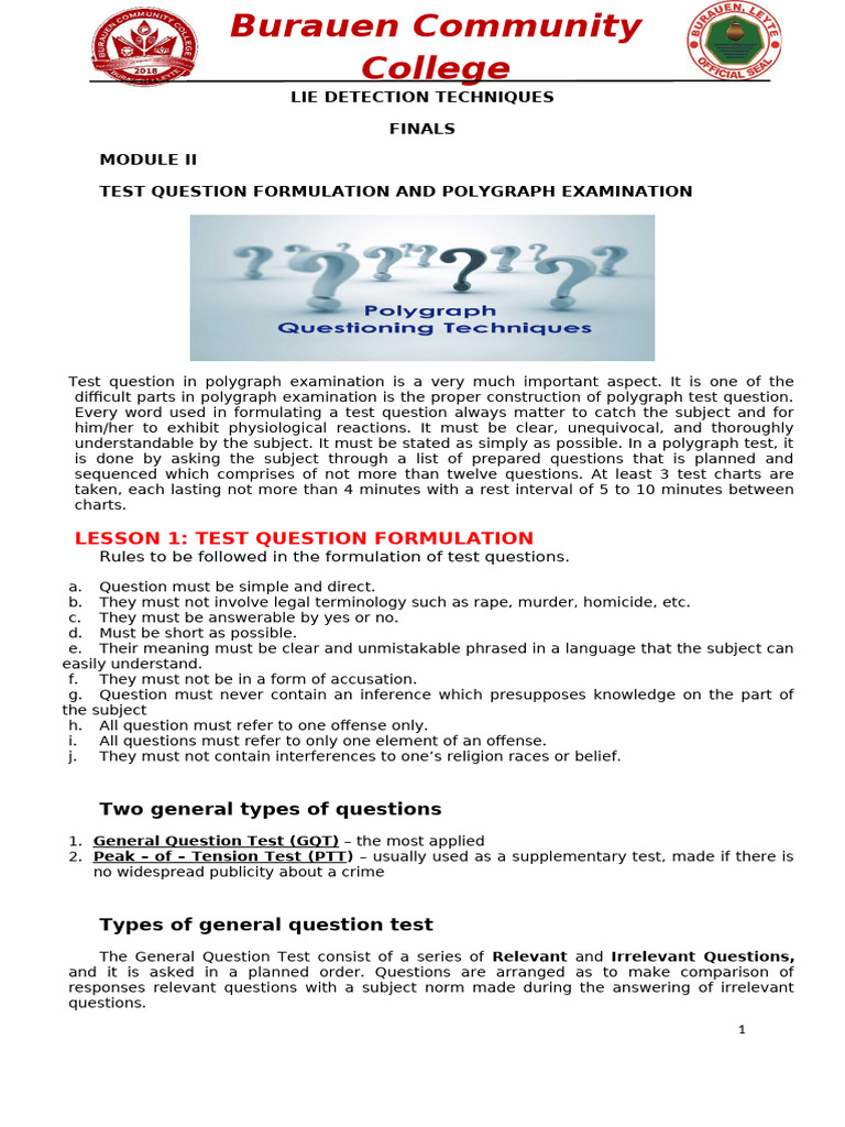 Lie-Detection-Technqiues-Final-Term | PDF | Polygraph | Exhalation Lie-Detection-Technqiues-Final-Term | PDF | Polygraph | Exhalation