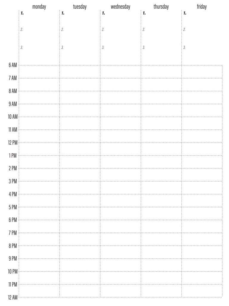 Workday Schedule PDF | PDF