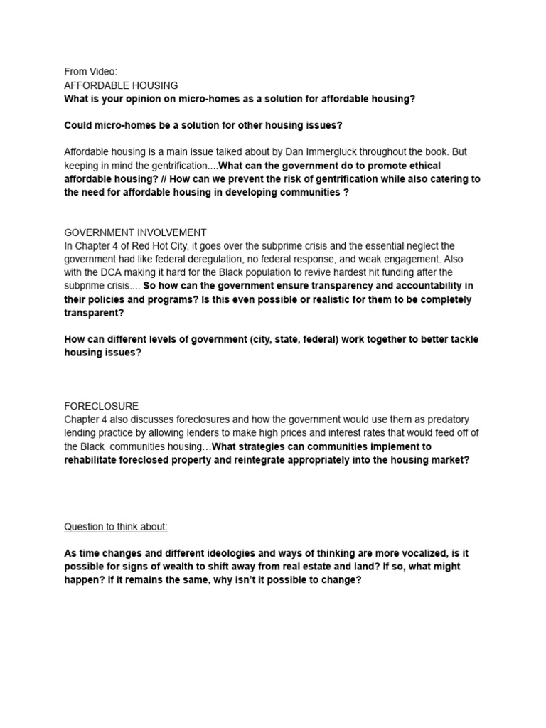 Student Led Discussion | PDF