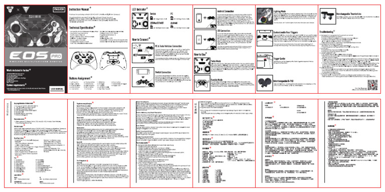 Fantech EOS Pro Wireless Gamepad User Manual | PDF