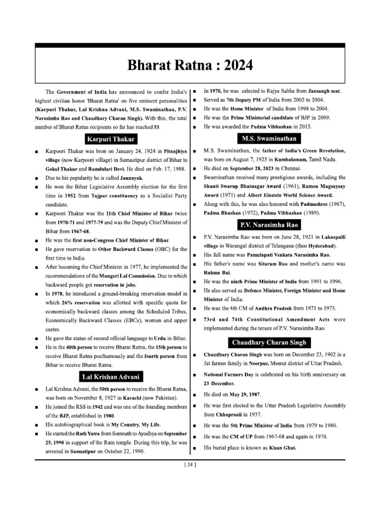 Bharat Ratna | PDF