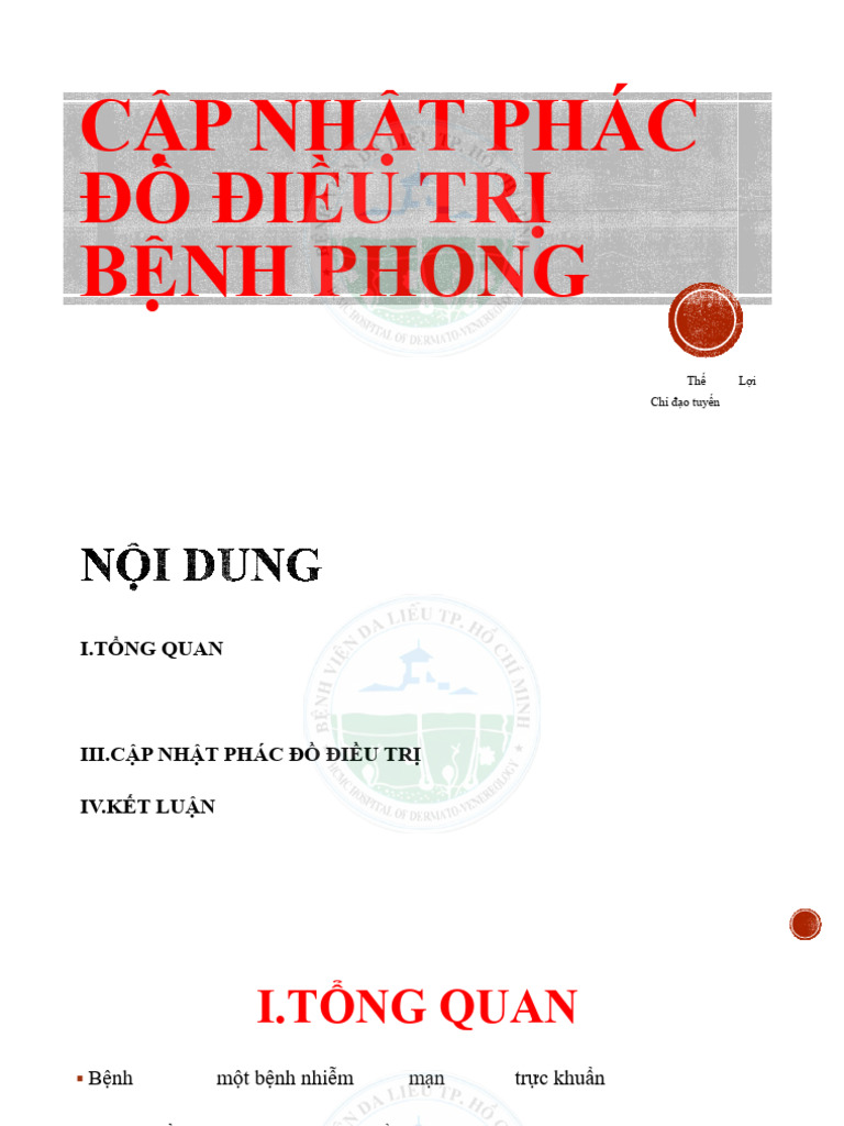 BVDL Cap Nhat Phac Do Dieu Tri Phong BS Loi | PDF