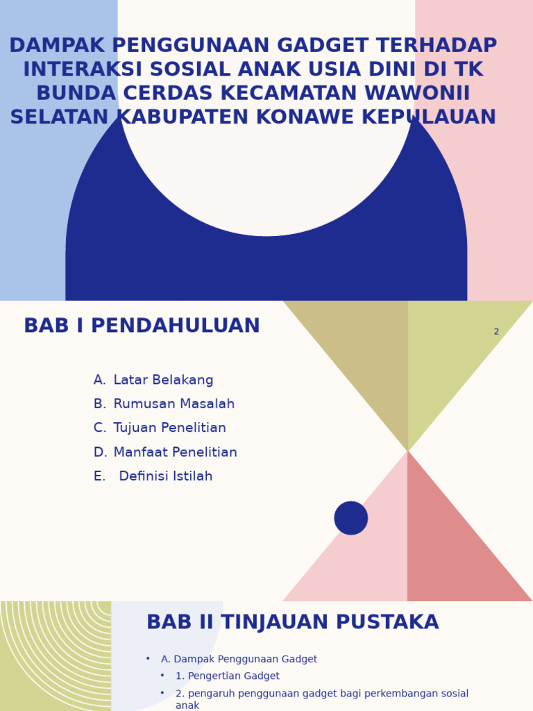 Dampak Penggunaan Gadget Terhadap Interaksi Sosial Anak Usia | PDF