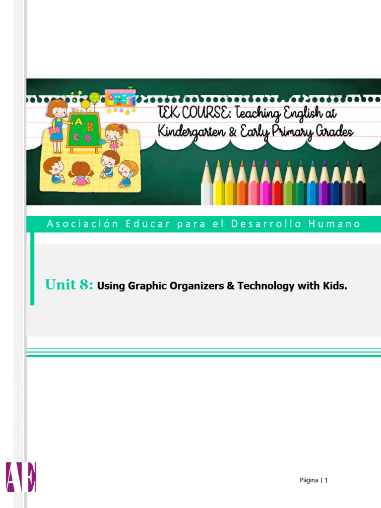 8 UNIT 8 Using Graphic Organizers and Technology With Kids | PDF | Graphics | Idea