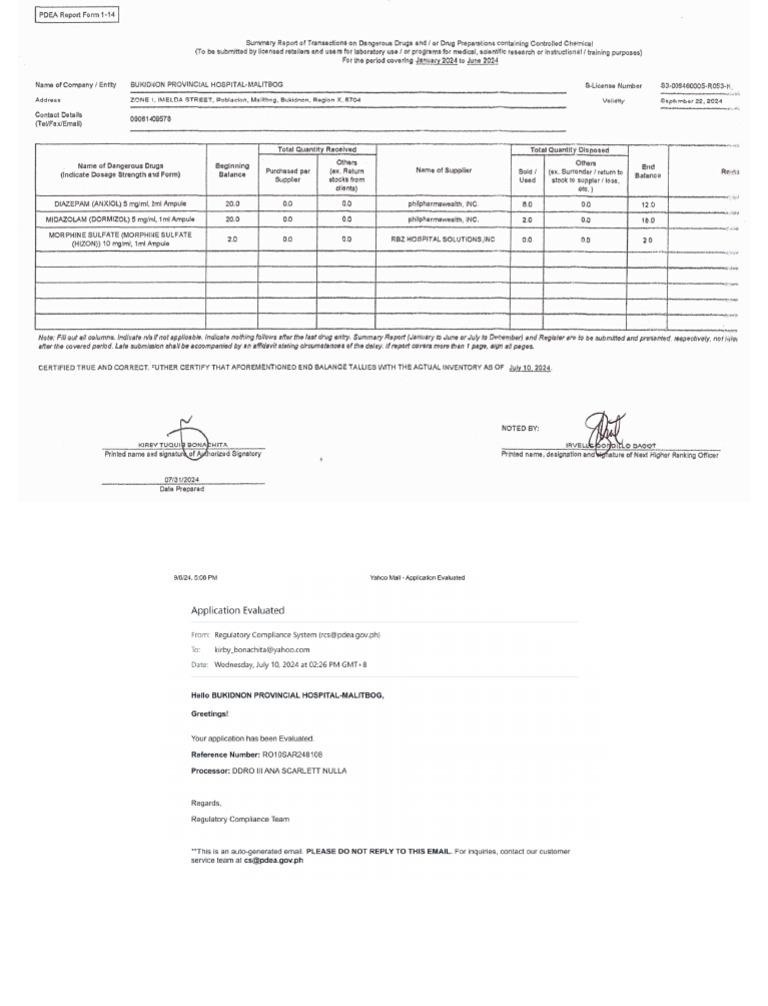 PDEA Report Form Final | PDF