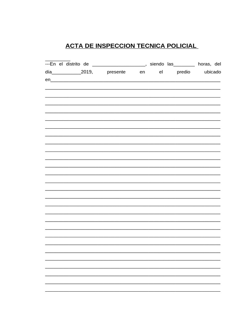 Acta de Itp Pita | PDF