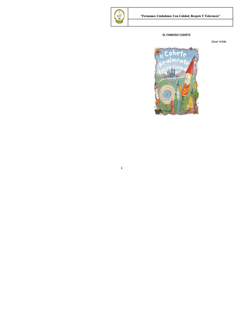 El famoso cohete | PDF | Cuentos | Las emociones