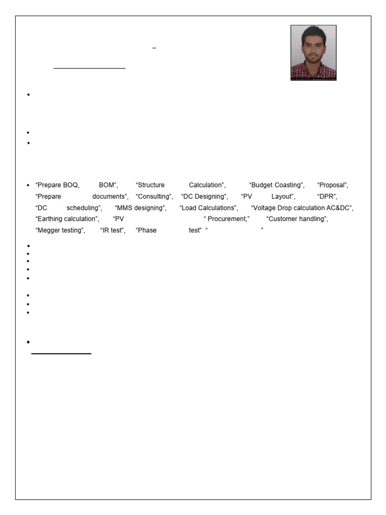 Naukri ROHANKUMAR (6y 0m) | PDF | Solar Power | Photovoltaic System