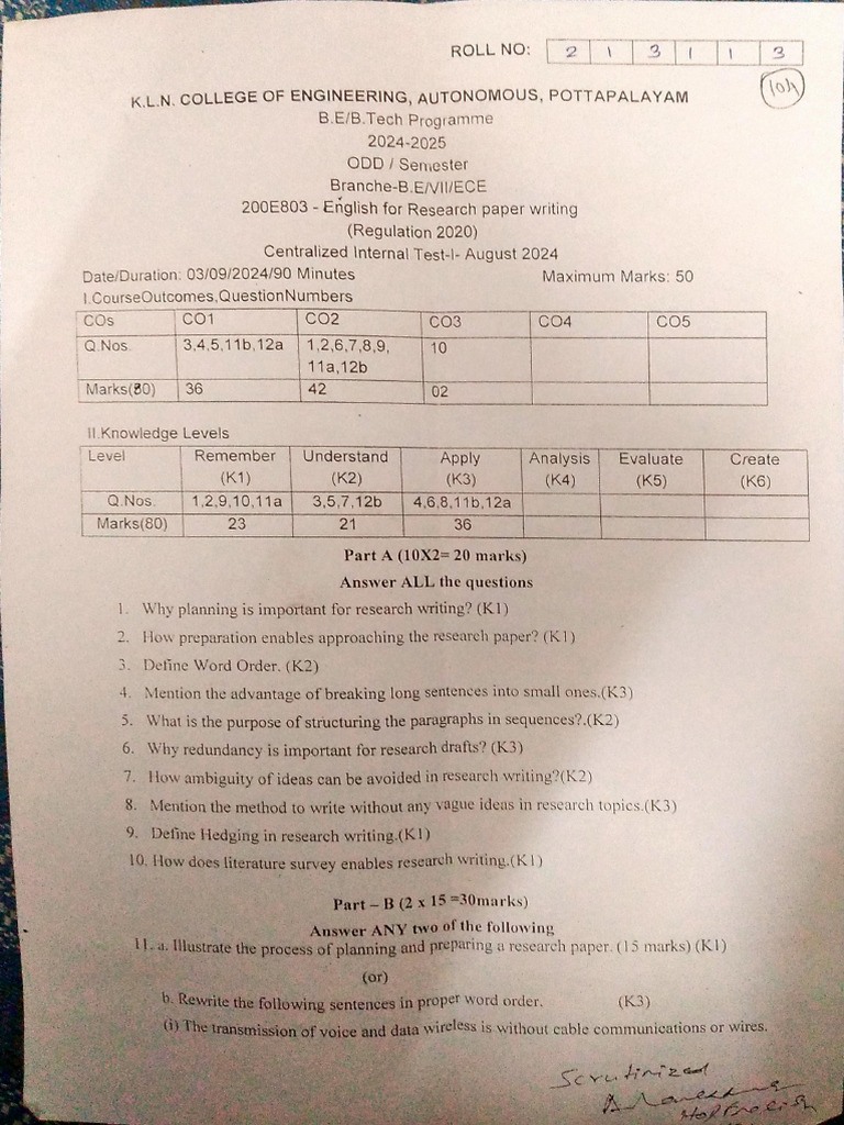 English For Research Paper Questions Paper Cit 1 To 3 | PDF | Wireless | Modulation