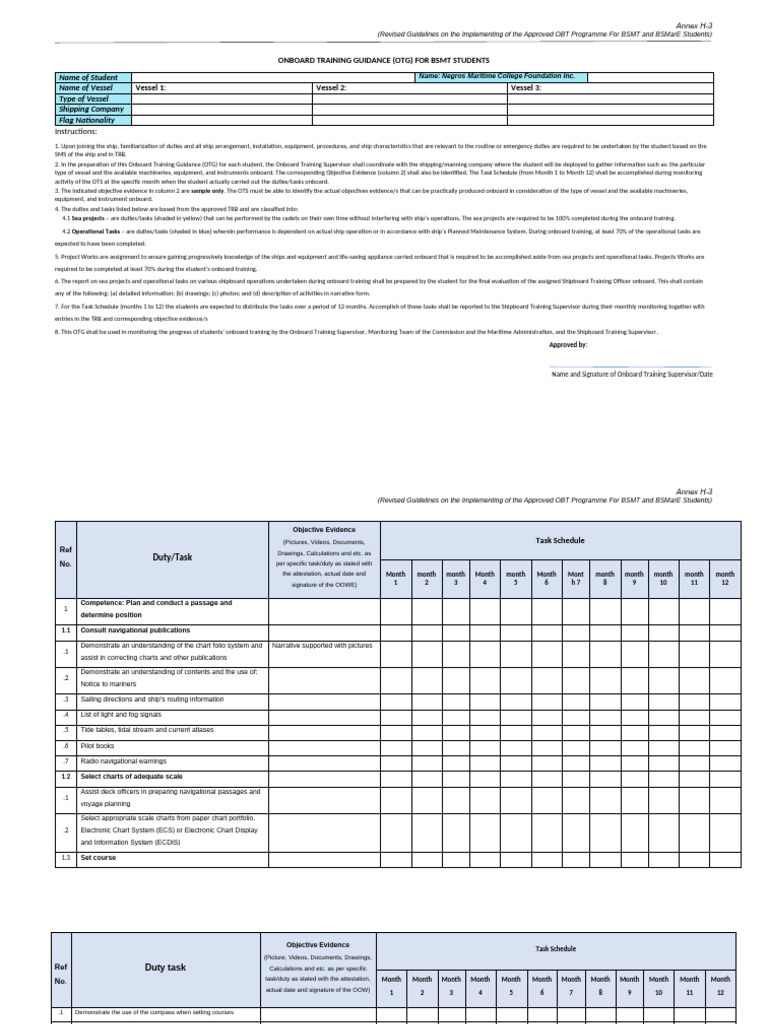 Onboard Training Guide | PDF | Navigation | Compass