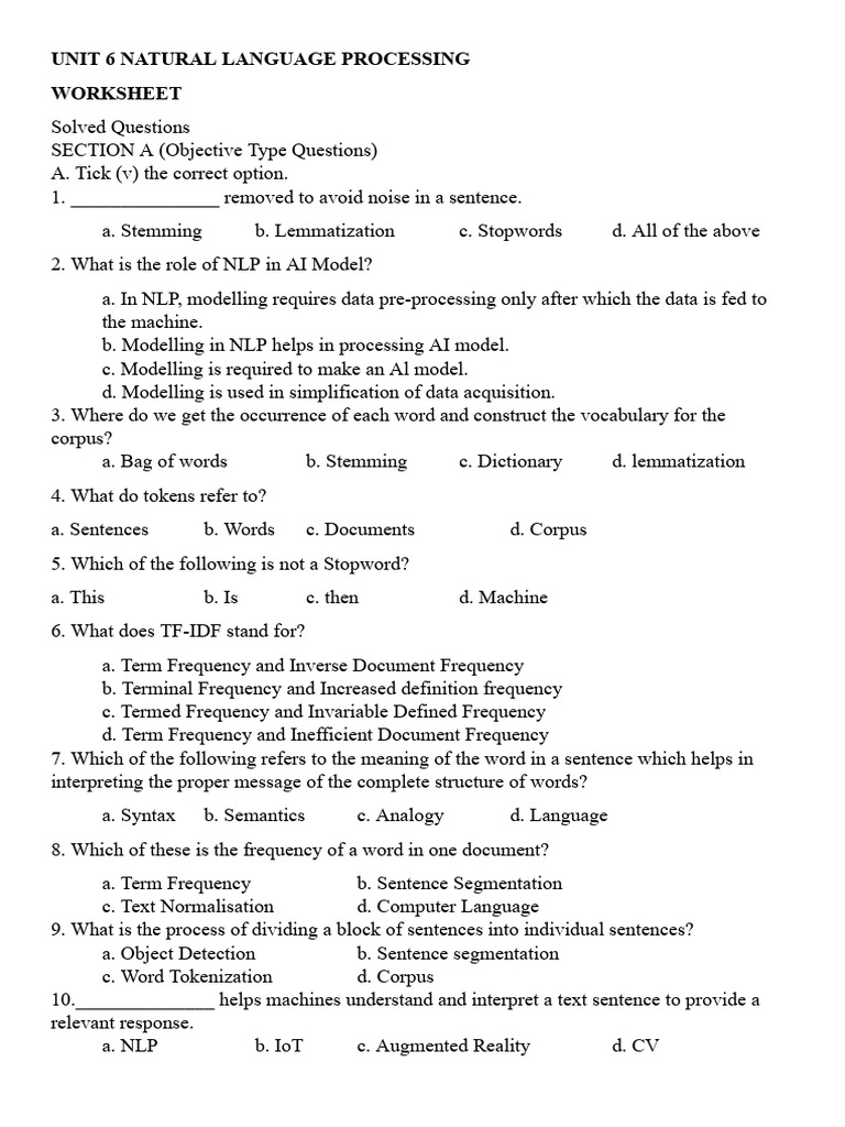 Understanding Natural Language Processing | PDF | Semantics ...