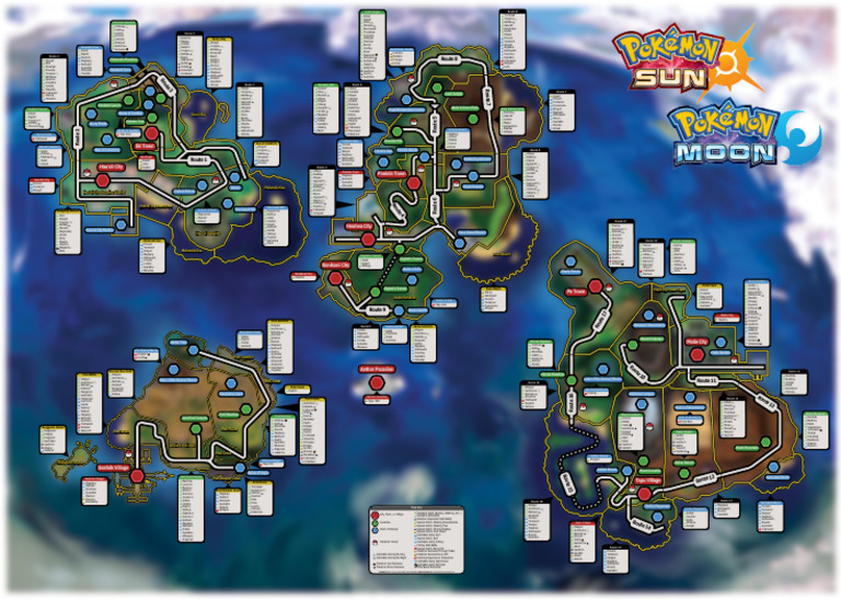 Map Alola | PDF | Nintendo Franchises | Pokémon