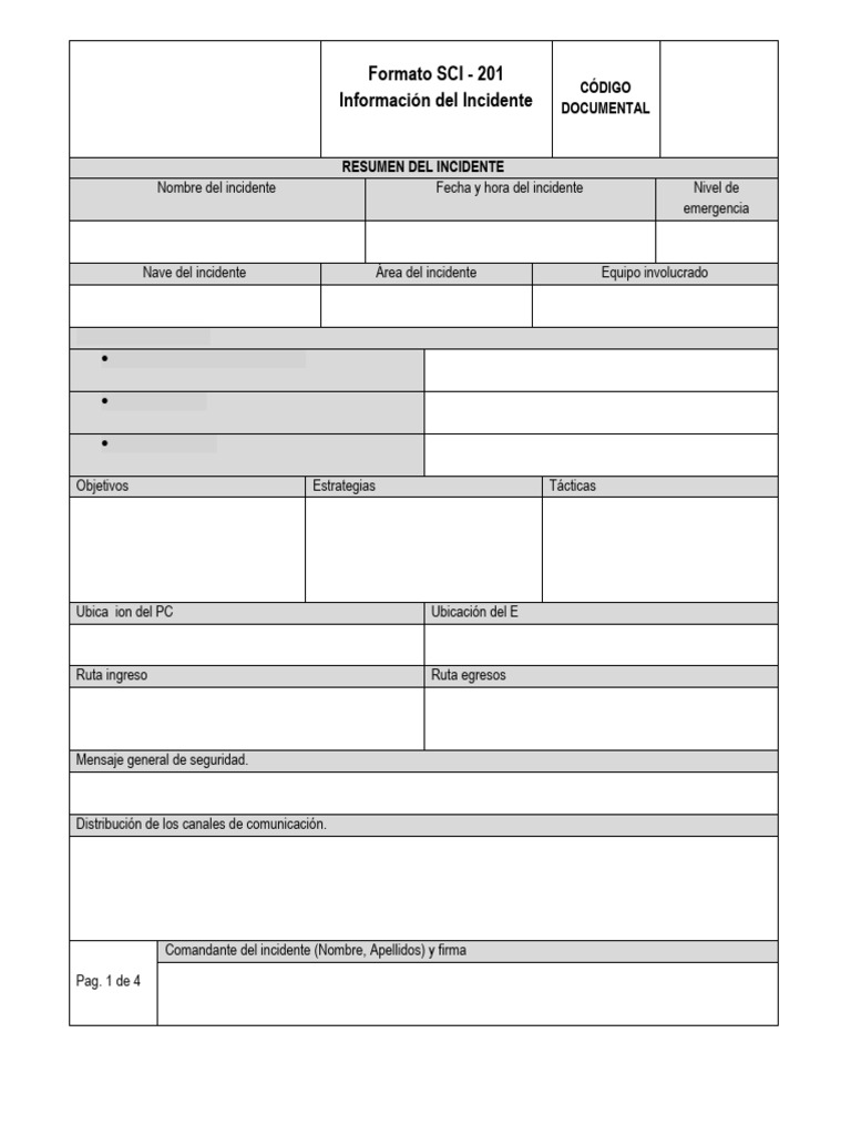 Formato SCI-201 | PDF
