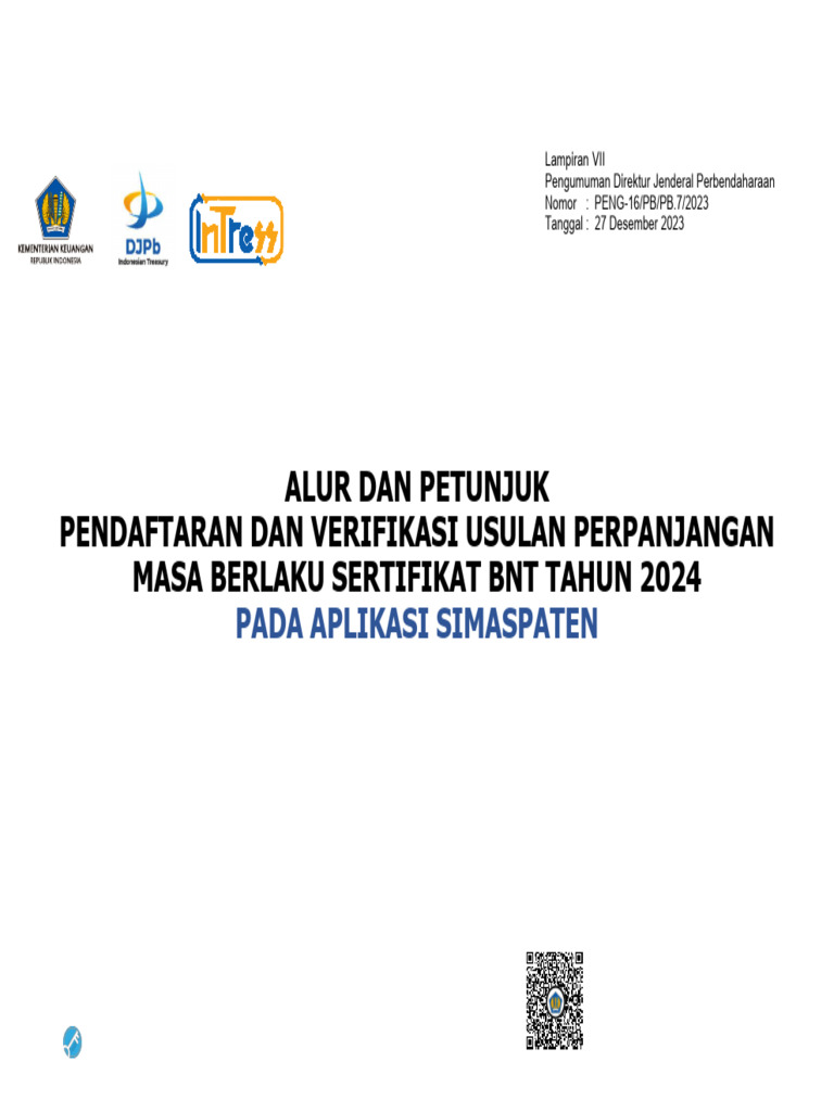 Panduan Perpanjangan Sertifikat BNT 2024 | PDF