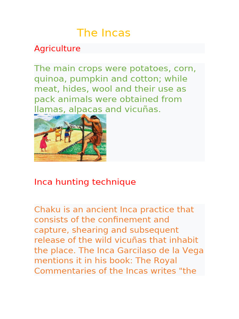 The Incas | PDF