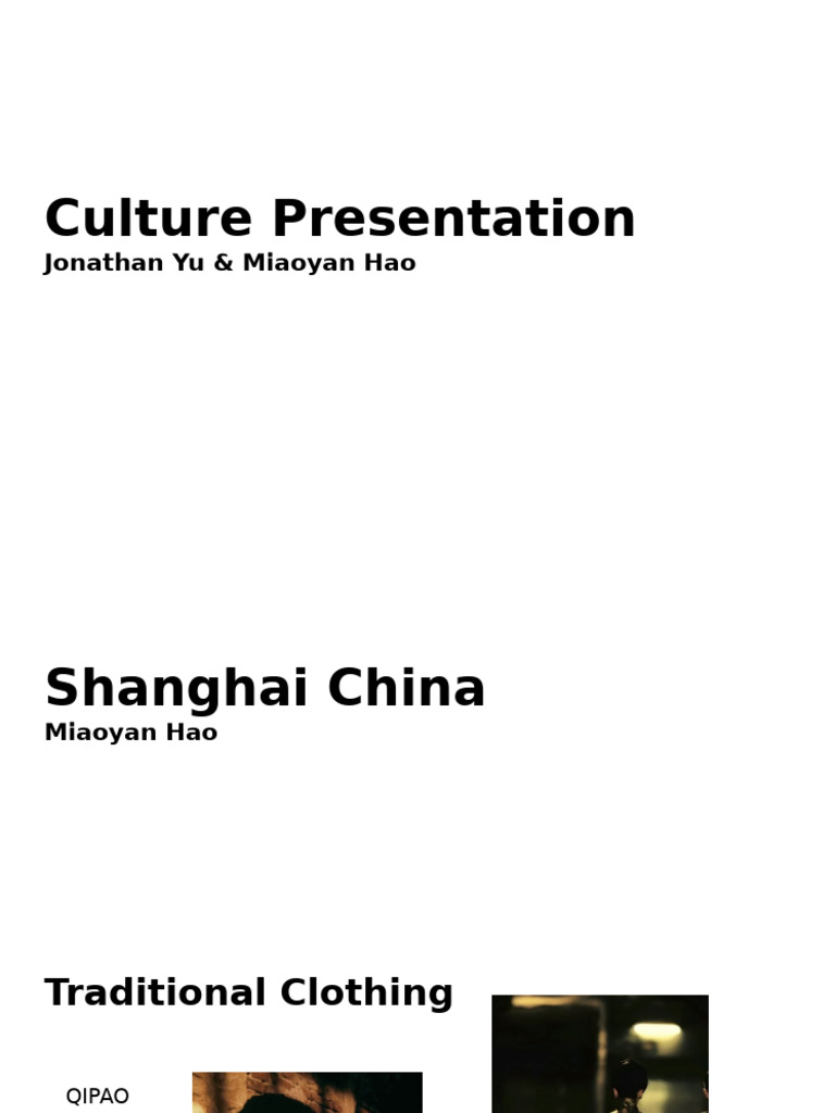 ESl Culture Presentation | PDF