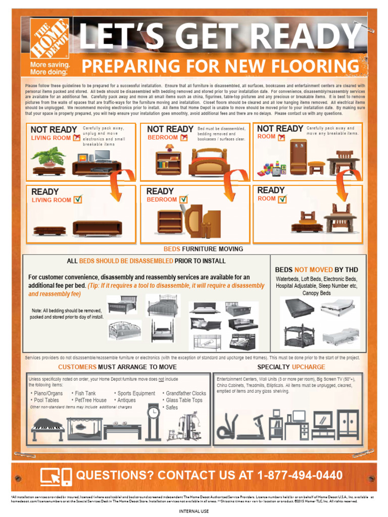 HD Preparing For New Flooring | PDF | Bedroom | Furniture