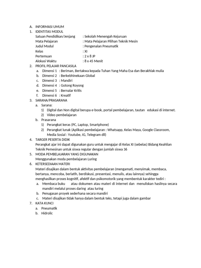 Modul Ajar MPP 1 | PDF