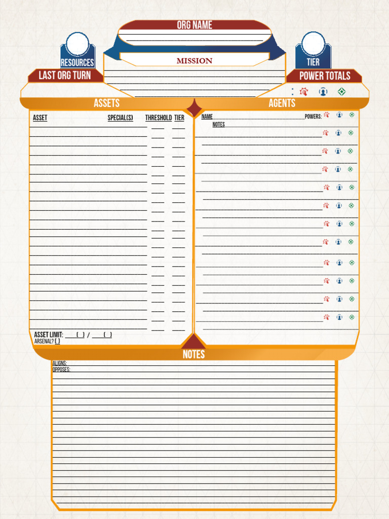 Genesys- Org Sheet (Simple) | PDF