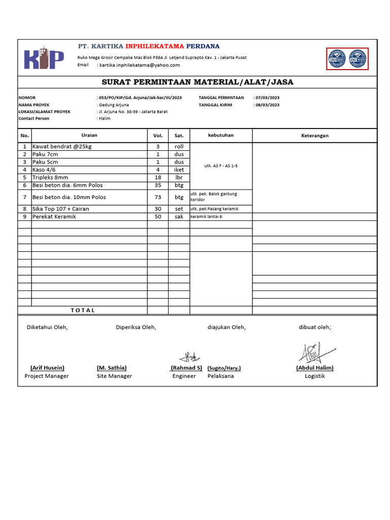SPB Gedung Arjuna 053 | PDF
