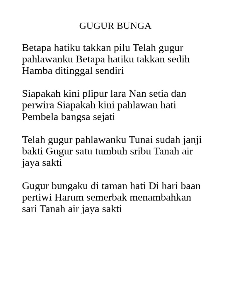 Gugur Bunga: Penghormatan Pahlawan | PDF