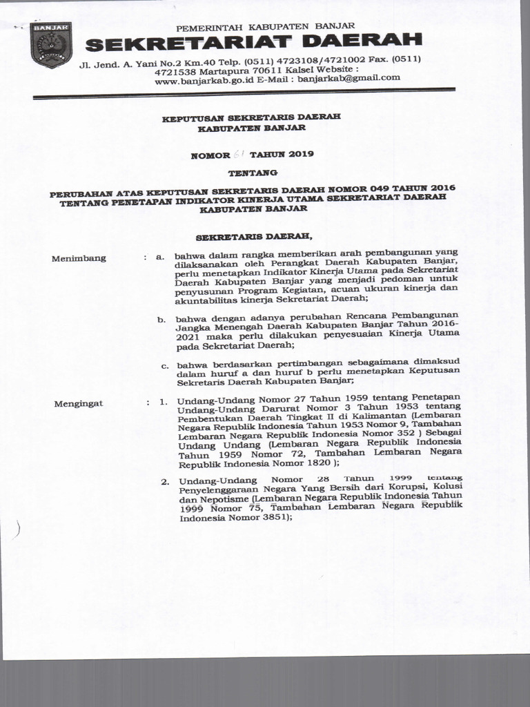 SK Penetapan IKU | PDF