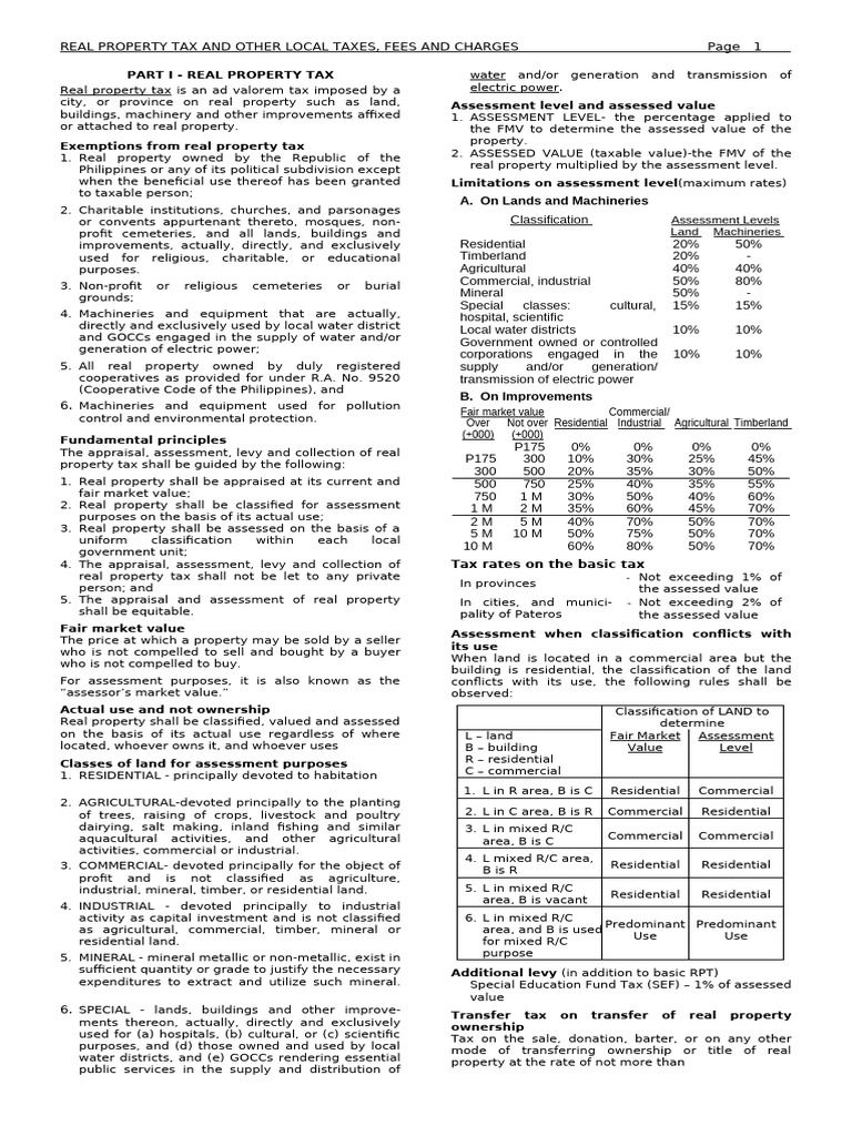 Local Taxes | PDF | Taxes | Property Tax