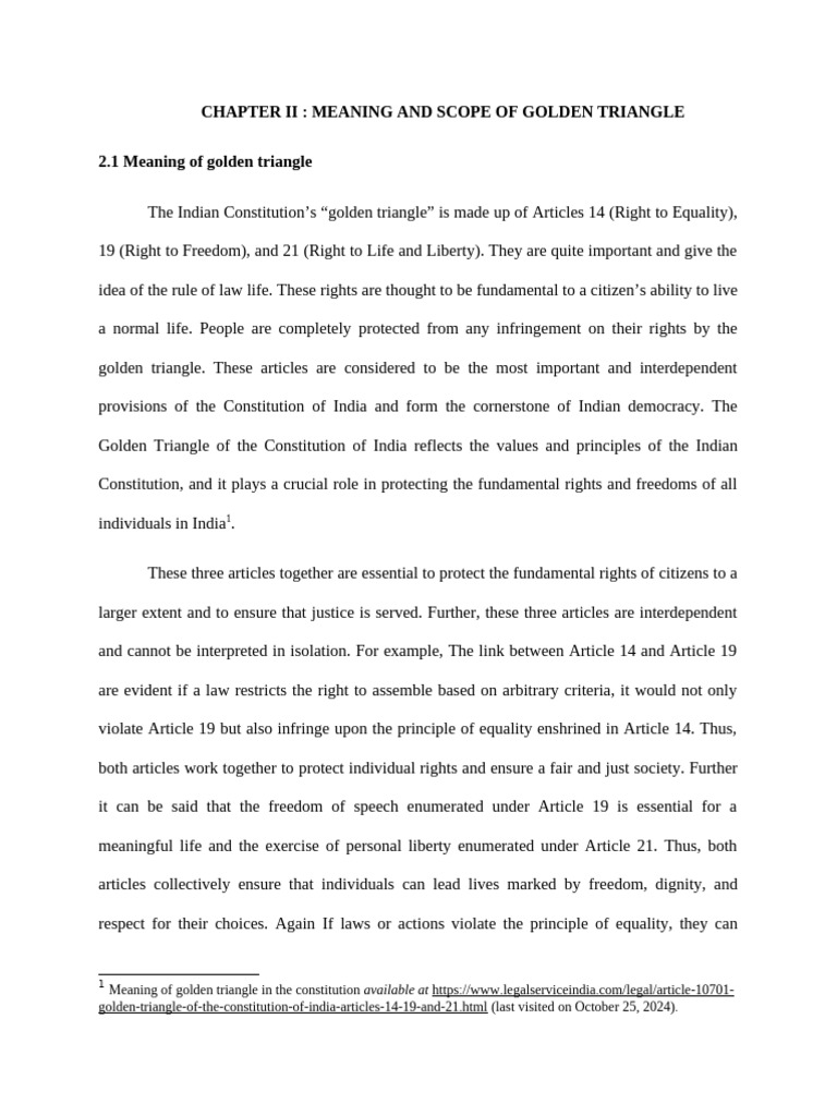 Chapter 2 Meaning & Scope | PDF | Detention (Imprisonment) | Habeas Corpus