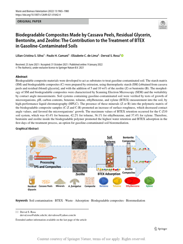 Biodegradable Composites Made by Cassava Peels Res | PDF | Soil ...