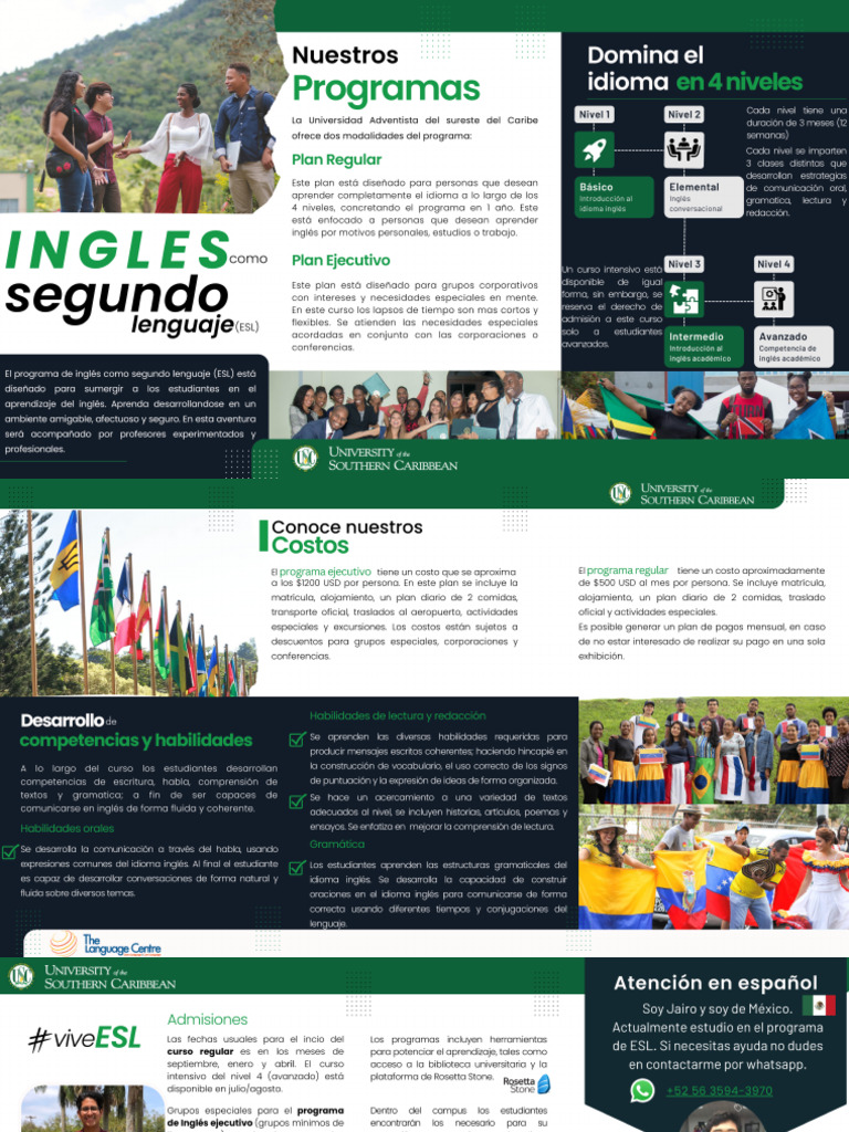 ESL - Information Brochure in Spanish | PDF