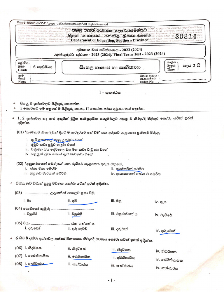 6 Sinhala S | PDF