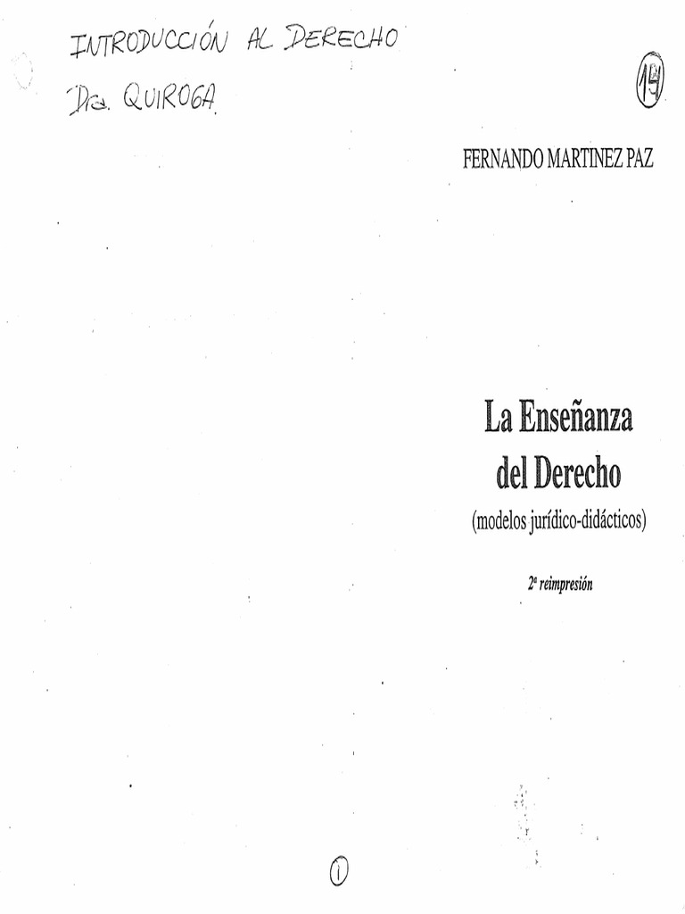 LA ENSEÃ ANZA DEL DERECHO-rotado | PDF