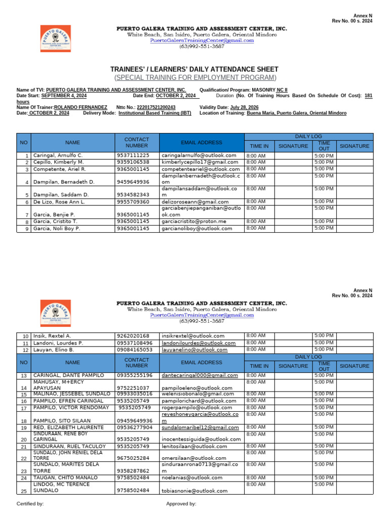 3.1 ATTENDANCE-NEW-FORMAT (AutoRecovered) | PDF